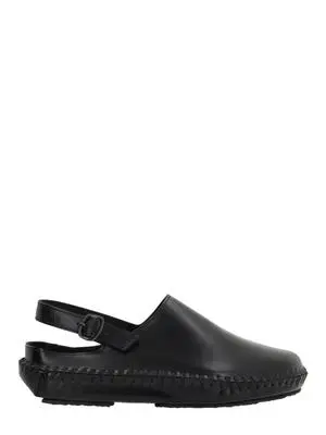 10 CORSO COMO Calf Leather Stitch-detailing Mules - Black