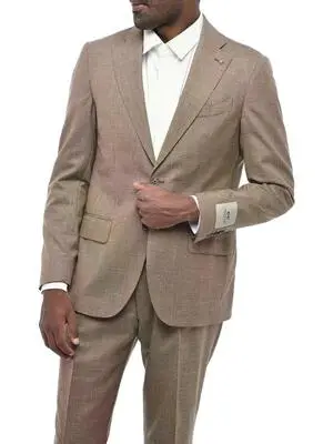 Corneliani Single-breasted Flap-pocket Suit - Brown