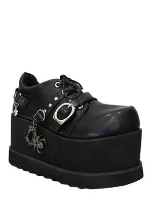 ALTERCORE Elva Stud-embellished Platform Pumps - Black