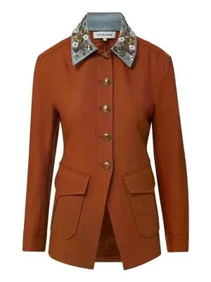 Veronica Beard Embellished Jacket - Orange