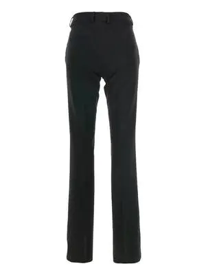 PT TORINO Pressed Crease Belt-loop Trousers - Black