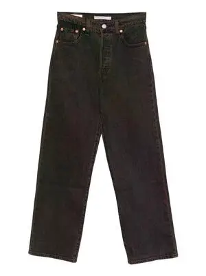 LEVI'S Logo Patch Belt Loop Jeans - Blue