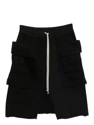Rick Owens Creatch Drawstring Pocket Shorts - Black