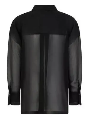 P.A.R.O.S.H P.A.R.O.S.H. Semi-Sheer Ruffled Blouse