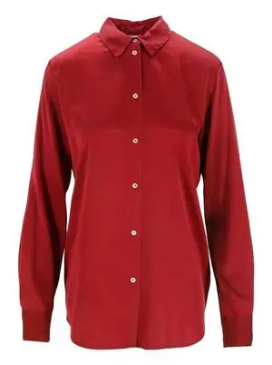 FORTE_FORTE Forte Forte Satin Finish Classic Collar Shirt
