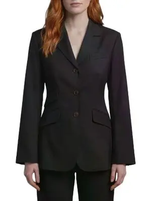 Max Mara Virgin Wool Jacket - Black
