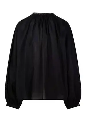 FORTE_FORTE Bead-embroidered Blouse - Black