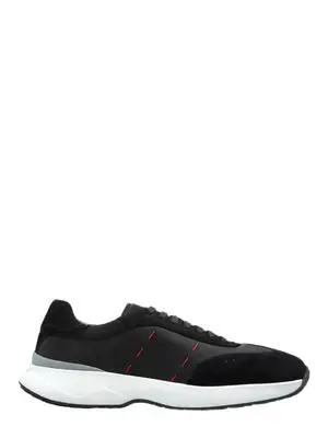 Kiton Suede Panelled Lace-up Sneakers - Black