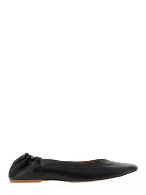 A.p.c. Juliet Elasticated Ballet Flats - Black