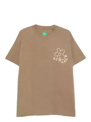 FLANEUR Blossom Logo-print Crew-neck T-shirt