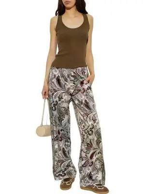 Adidas Liberty London Firebird Satin Trackpants - Neutrals