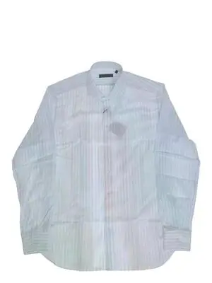 Corneliani Striped Cotton Shirt - White