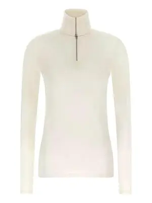 JIL SANDER Half-zip Long-sleeve Sweater - Neutrals