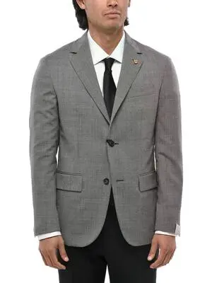Corneliani Circle Houndstooth Blazer - Grey