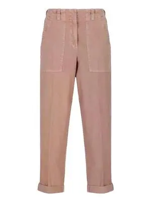 PESERICO Peserico Patch-Pocket Turn-Up Trousers