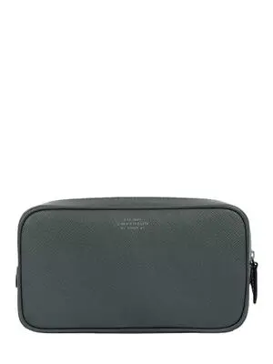 SMYTHSON Smythson Panama Logo-Print Wash Bag