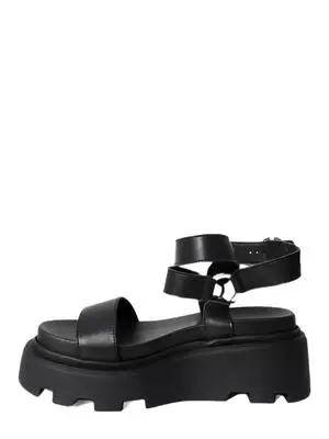 ALTERCORE Marilla Buckle-fastening Platform Sandals - Black
