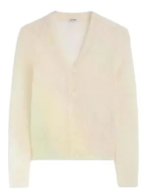 JIL SANDER Jil Sander Lace-Knit Mohair-Blend Cardigan