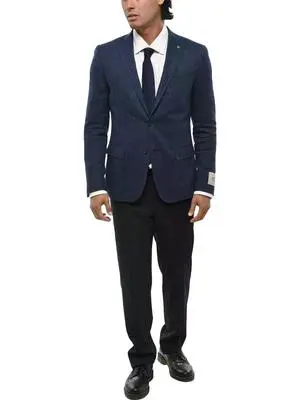Corneliani Single-breasted Flap-pocket Jacket - Blue