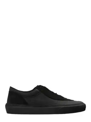 Stone Island Canvas Suede Low-top Sneakers - Black
