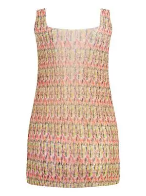 Philosophy Di Lorenzo Serafini Abstract Print Square Neck Top - Pink