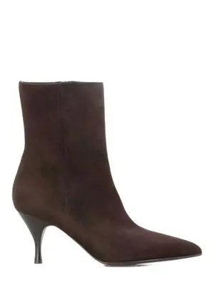 SERGIO LEVANTESI Pointed-toe Suede Ankle Boots - Brown