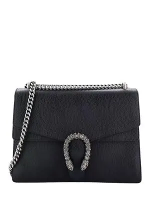 Gucci Dionysus Leather Medium Shoulder Bag - Black