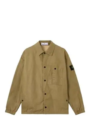 Stone Island 1200018 Double-coated Cotton Ripstop Overshirt - Neutrals