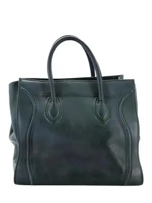 Celine Celine Phantom Tote Bag In Smooth Leather Green