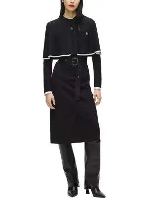 Karl Lagerfeld Transformable Cape Dress - Black