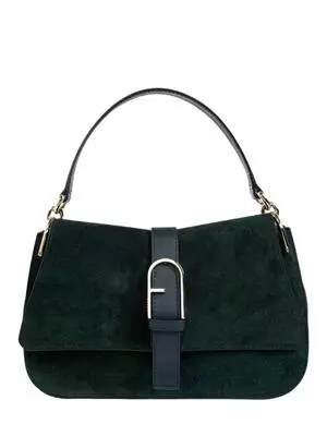 Furla Flow Suede Tote Bag - Green