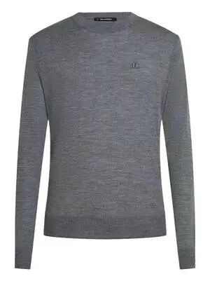 Karl Lagerfeld Merino Wool Crew-neck Sweater - Grey