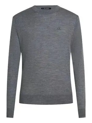 Karl Lagerfeld Merino Wool Crew-neck Sweater - Grey