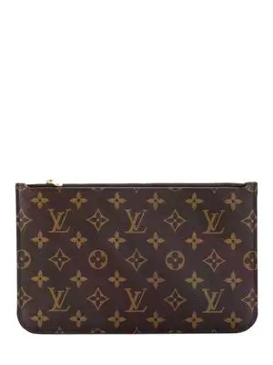 LOUIS VUITTON Monogram Canvas Large Pouch - Brown