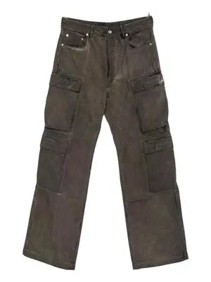 Rick Owens Belt-loop Faded-effect Jeans - Grey