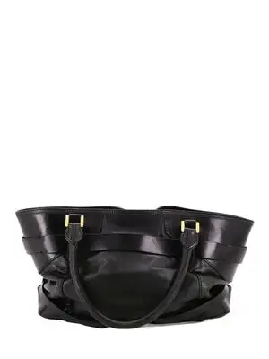 Burberry Leather Tote Bag - Black