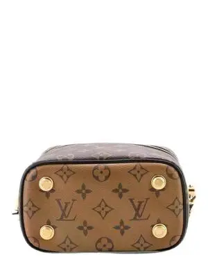 LOUIS VUITTON Vanity Handbag Reverse Monogram Canvas Pm Satchel - Brown