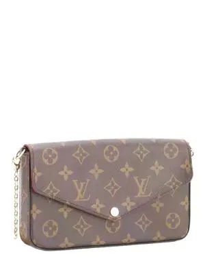 LOUIS VUITTON Monogram Canvas Felicie Pochette - Brown