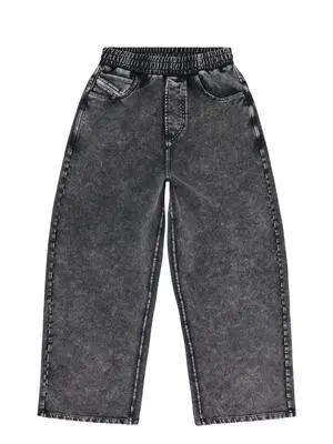 DIESEL® Sweatpants With Denim Effect - Grey