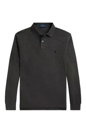 Polo Ralph Lauren Custom Slim Fit Mesh Polo Shirt - Grey
