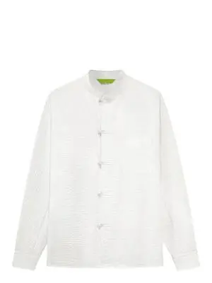 Shanghai Tang Tang Frog-fastening Shirt - White