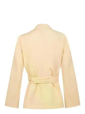CORTANA Cortana Simona Wrap Jacket Neutrals