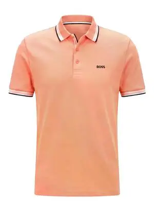 BOSS Paddy Tipped Polo Shirt - Orange