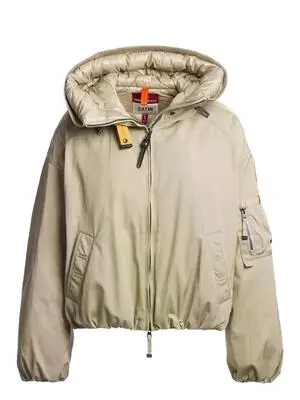 PARAJUMPERS Hooded Bomber Jacket - Neutrals