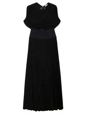 Simkhai Simkhai Nancie Draped Jersey Maxi Gown Black