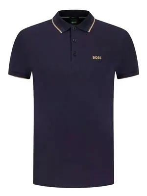 BOSS Paddy Logo-print Polo Shirt - Blue