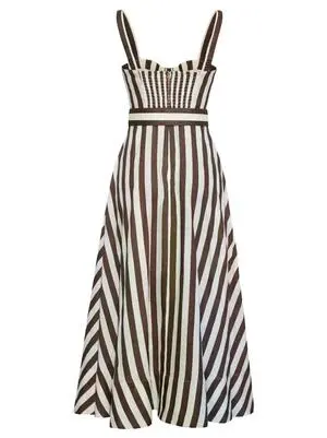 CARA CARA Cara Cara Calypso Striped Bustier Midi Dress