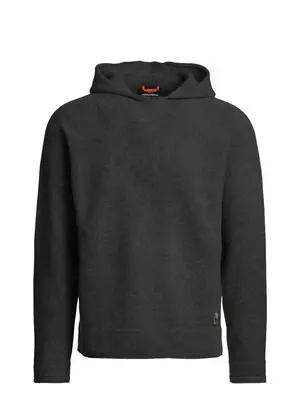PARAJUMPERS Sauble Seamless-knit Wool Hoodie - Black