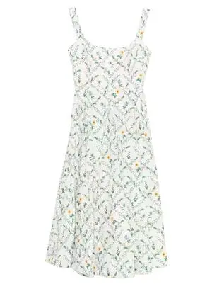 AGUA BENDITA Agua By Agua Bendita Floral Print Midi Dress
