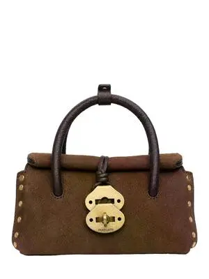 ZANELLATO Baby Dotta Jones Studded Handbag - Brown
